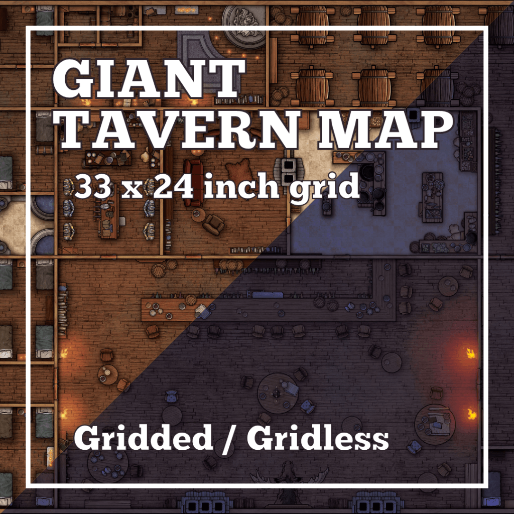BattleMap: Giant Tavern 1G - Arkenforge Tabletop