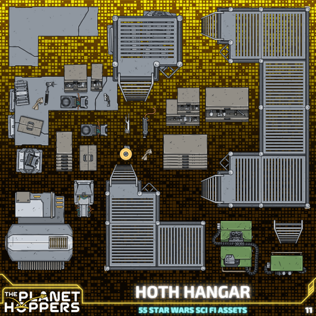 The Planet Hoppers - Star Wars - Hoth Hangar - Arkenforge Tabletop